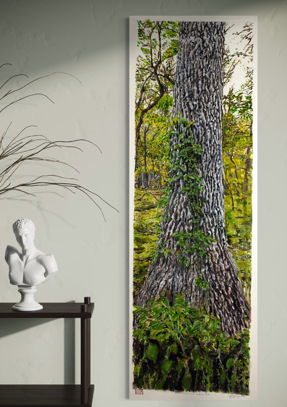 Oak Tree With Invasive Vine | helloart
