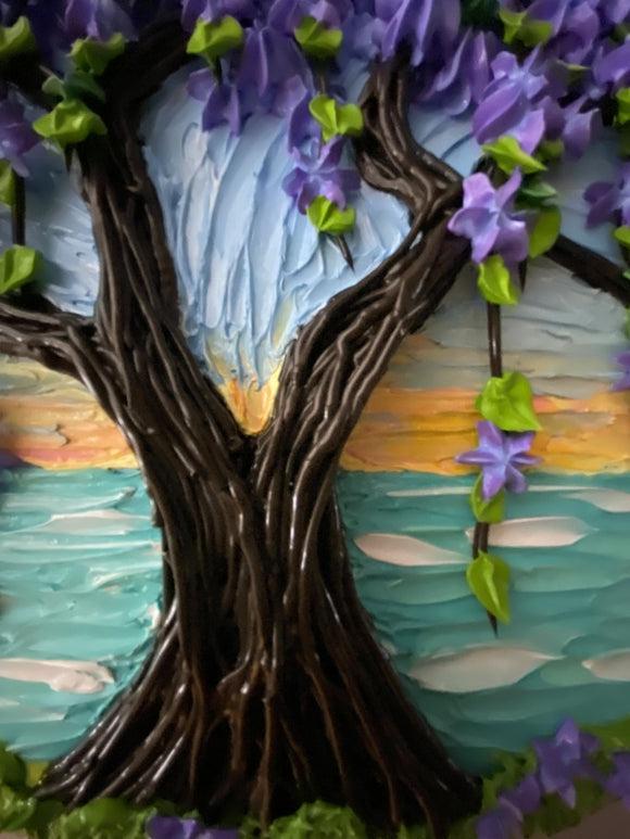 3D whimsical wisteria tree | helloart